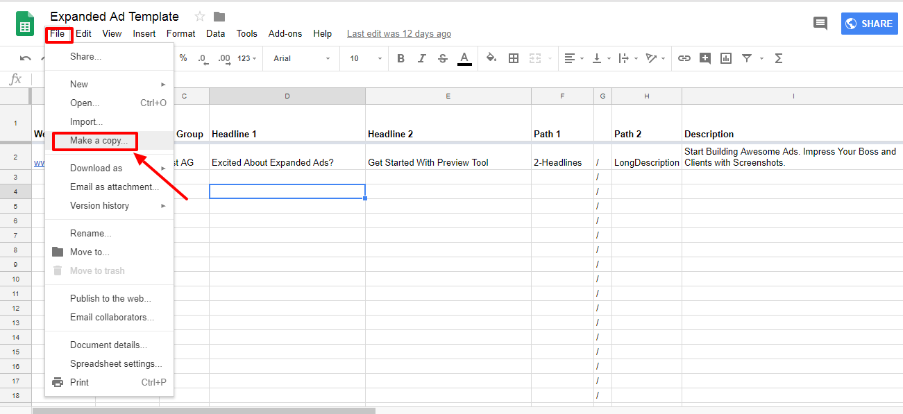 AdWords Expanded Text Ads Excel Ad Template - Karooya AdWords Expanded Text Ads Excel Ad Template - Karooya