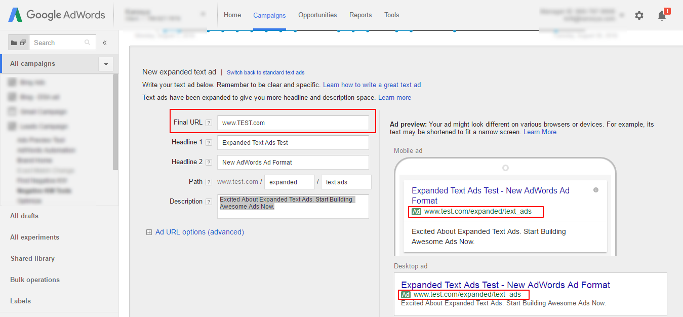 Expanded Text Ads - One Difference Between Bing Ads and AdWords - Karooya Expanded Text Ads - One Difference Between Bing Ads and AdWords - Karooya
