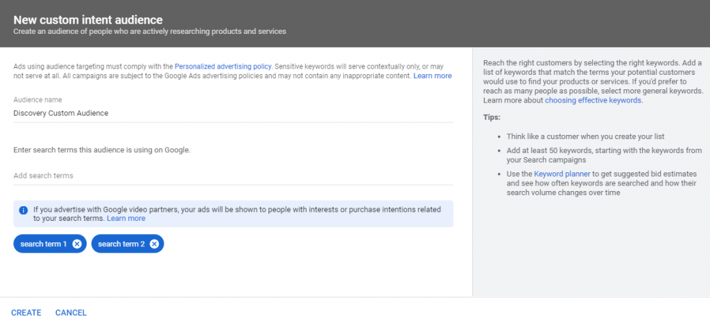 How To Set Up Audience Targeting In Discovery Campaign - Karooya