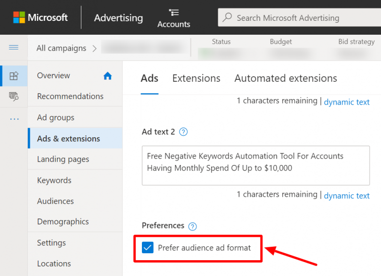 How to Set Up Audience Ads in Microsoft Ads - Karooya