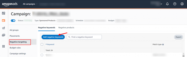 How to find and add Negative Keywords in Amazon Ads? - Karooya